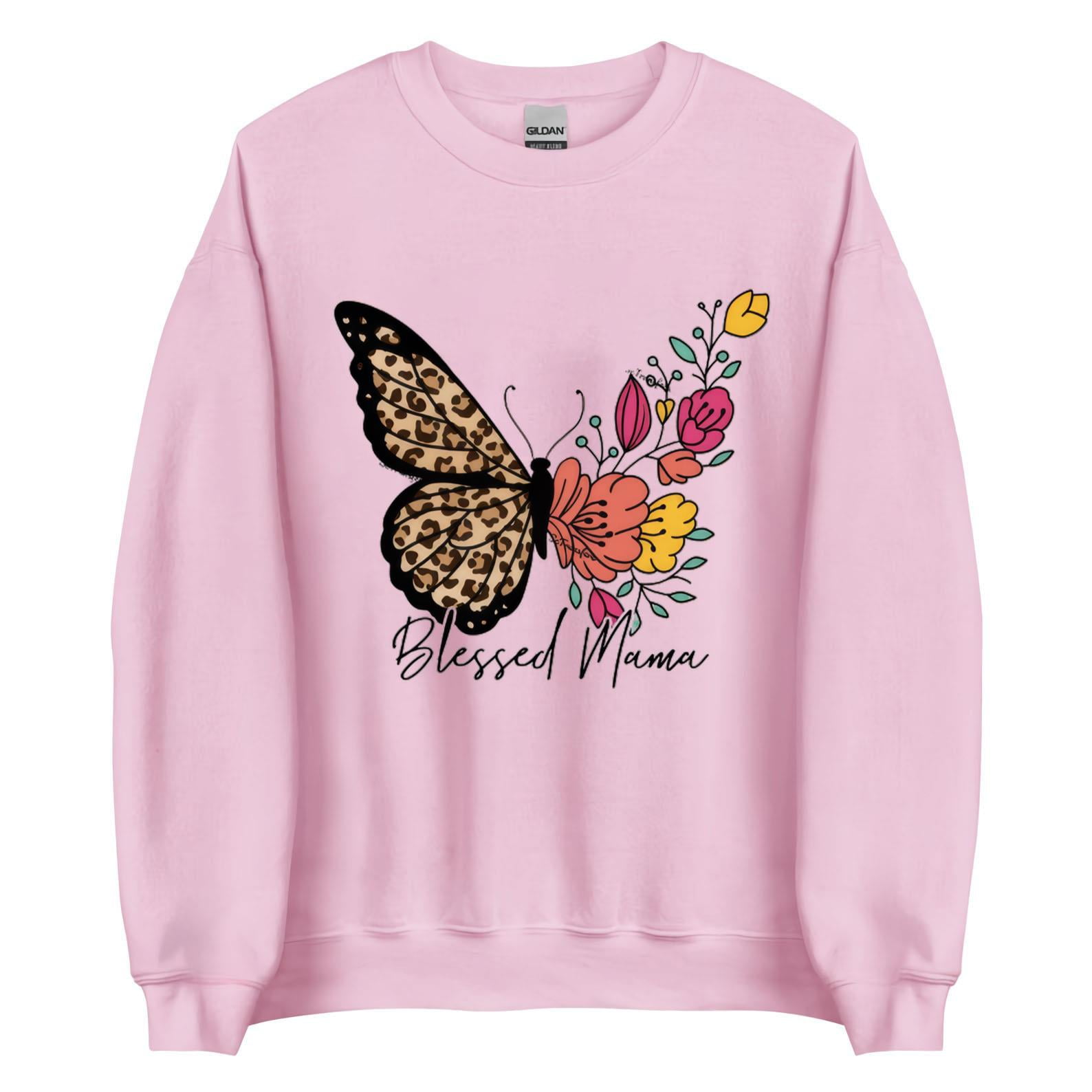 Blessed Mama Butterfly Shirt, Beautiful Floral and Nature Design for ...