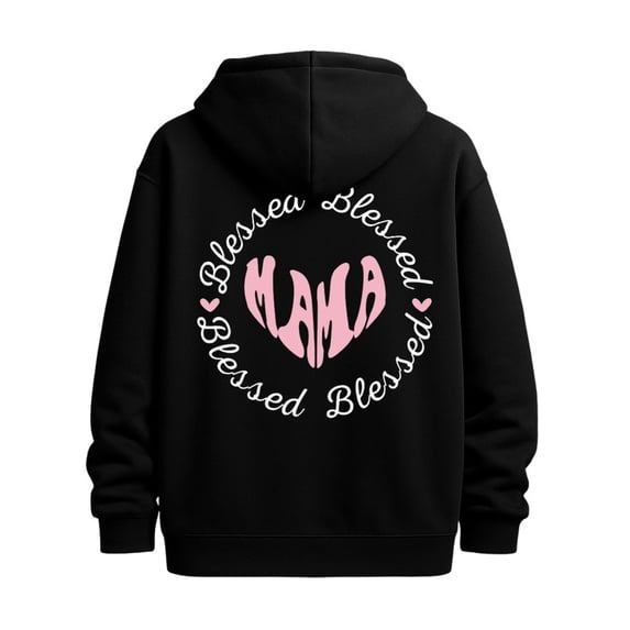 Blessed Mama Hoodie hoodies & sweatshirt men's sweater hoodie black ...