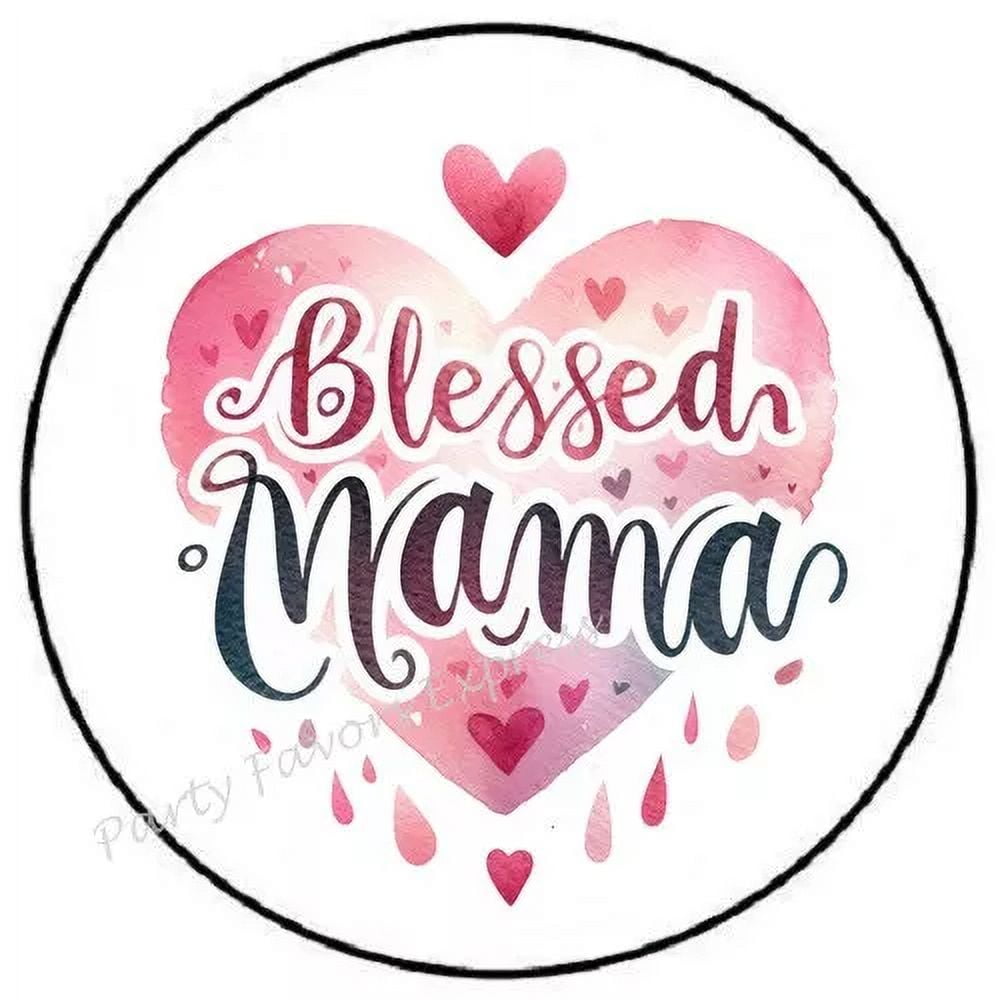 Blessed Mama Mothers Day Stickers Party Favors Gift For You - Decorate ...