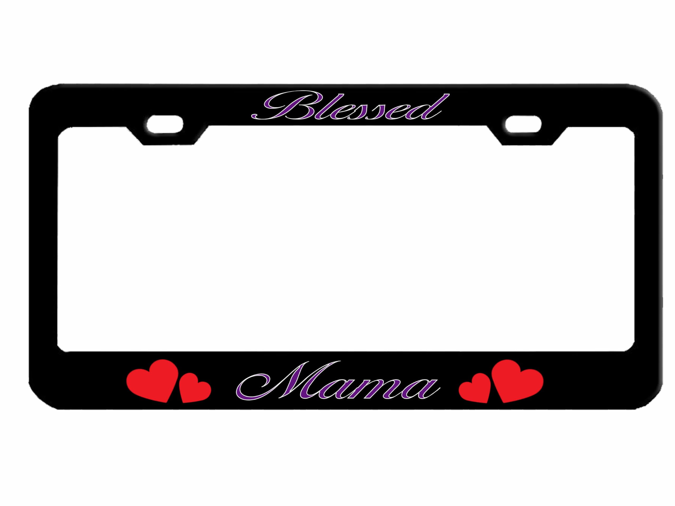 Blessed Mama Style Metal License Plate Frame Personalized/Car ...