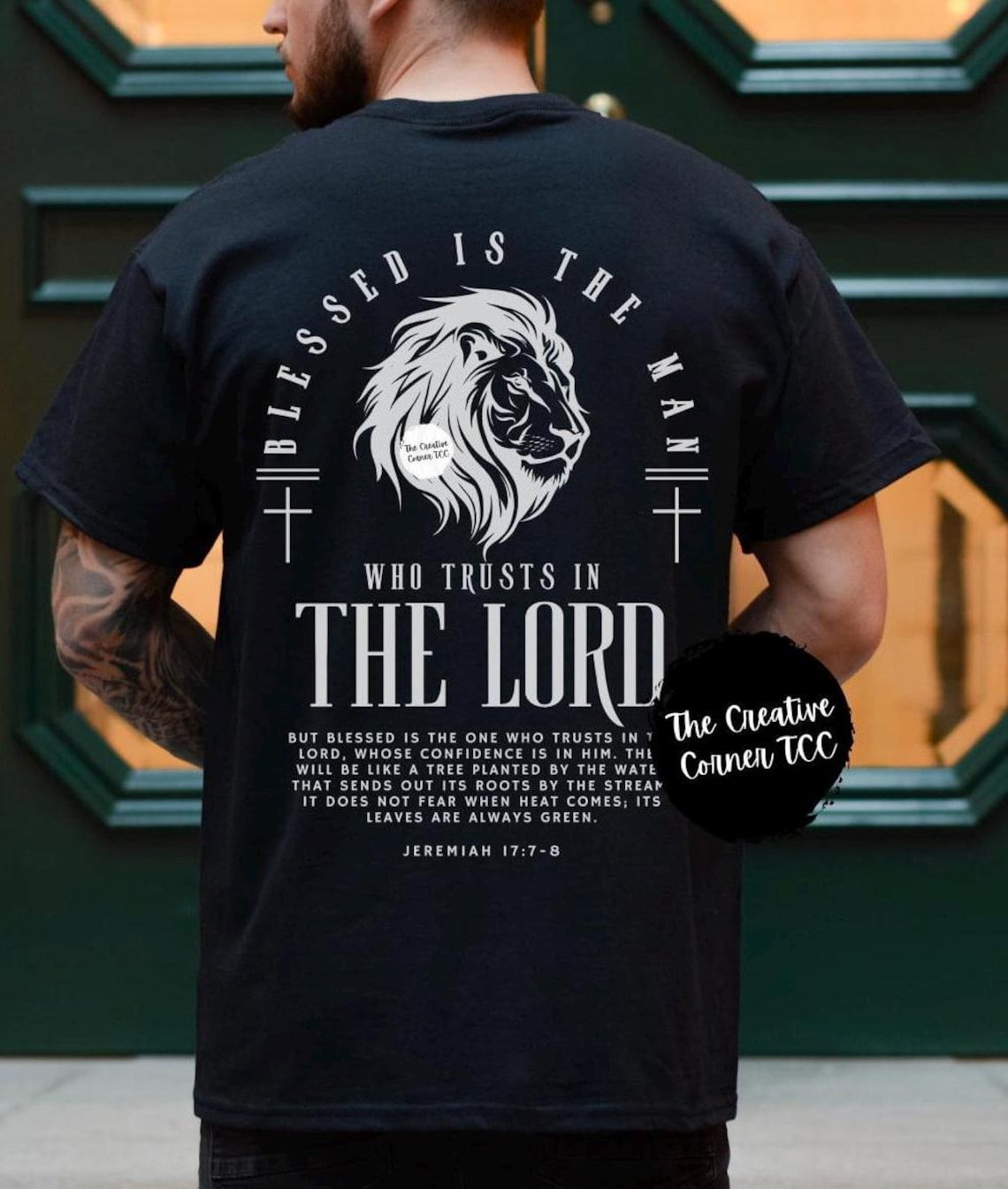 Blessed Is The Man Christian Men Shirt Christian Mens Shirt Bible Verse ...