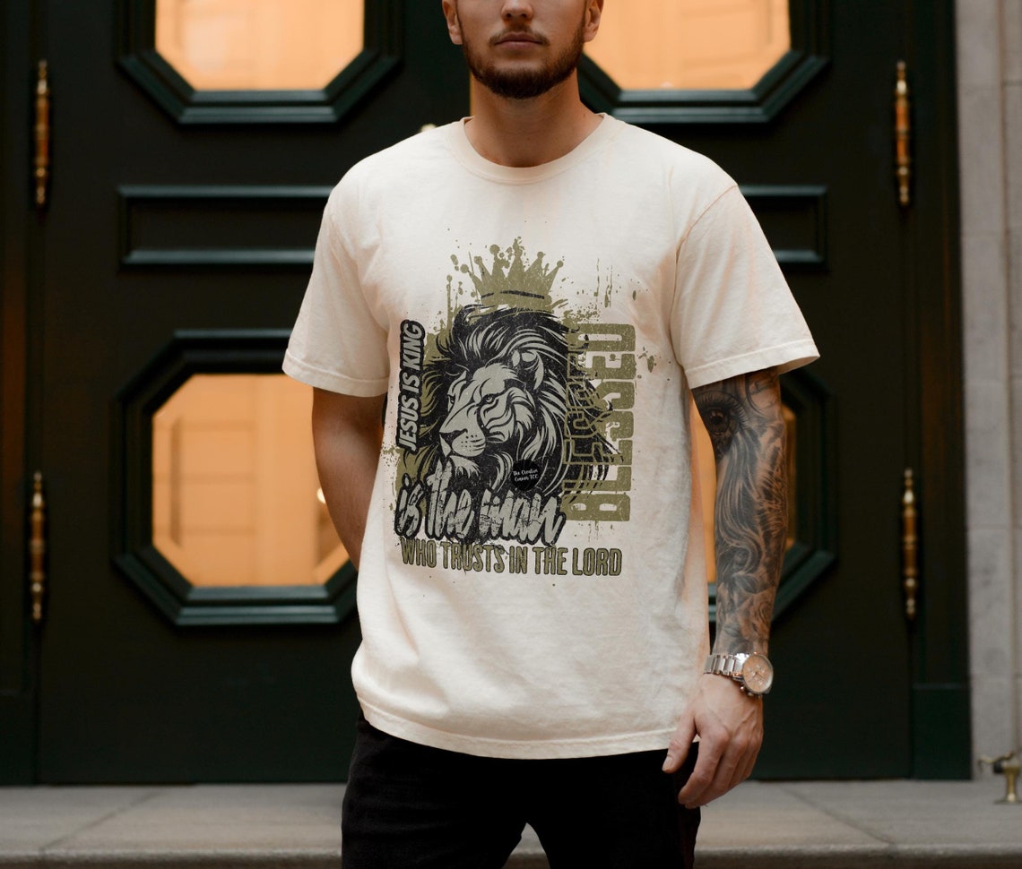 Blessed Is The Man Christian Men Shirt Christian Mens Shirt Bible Verse ...