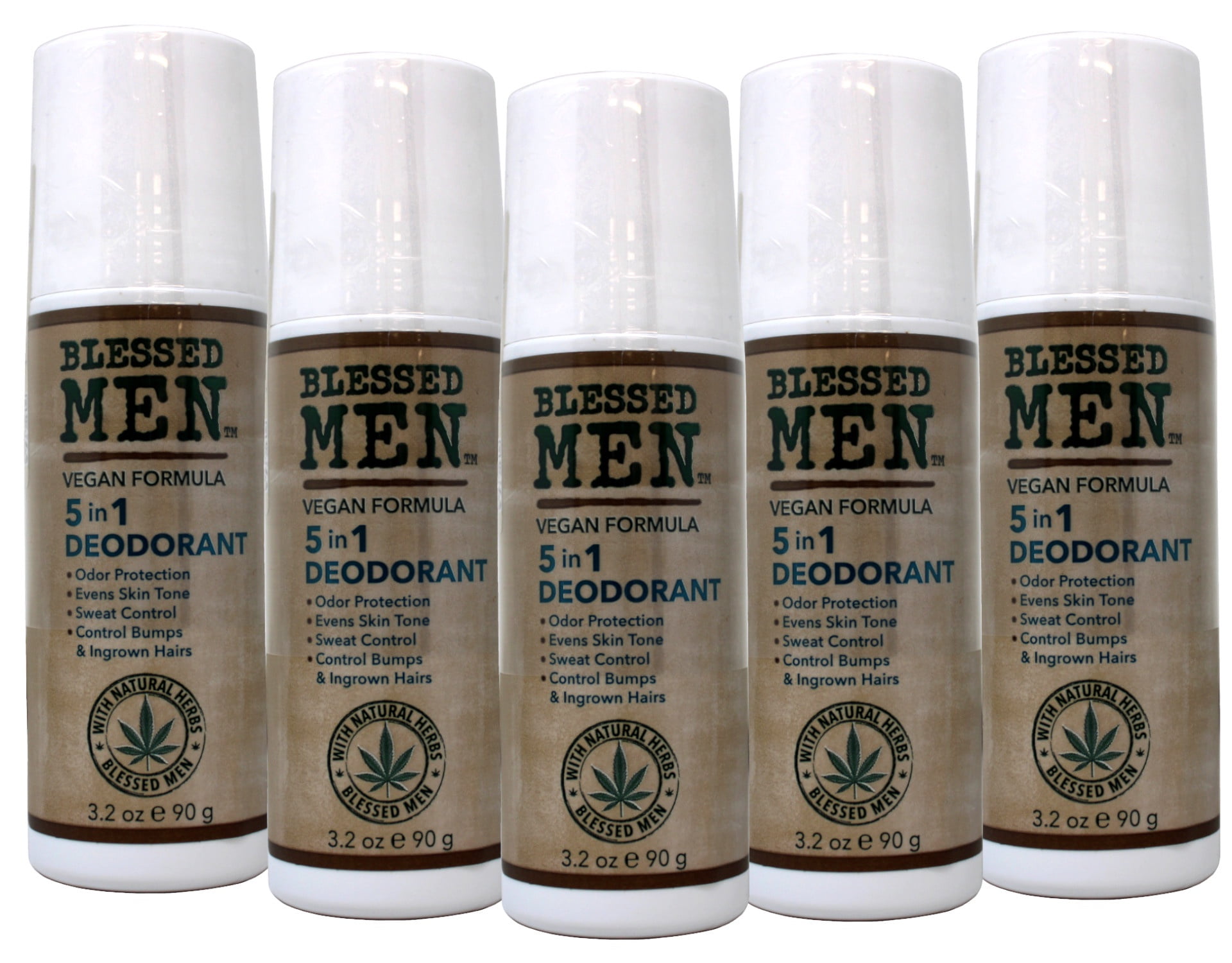 Blessed Men 5 in 1 Deodorant, Odor Protection, Sweat Control, Vegan ...