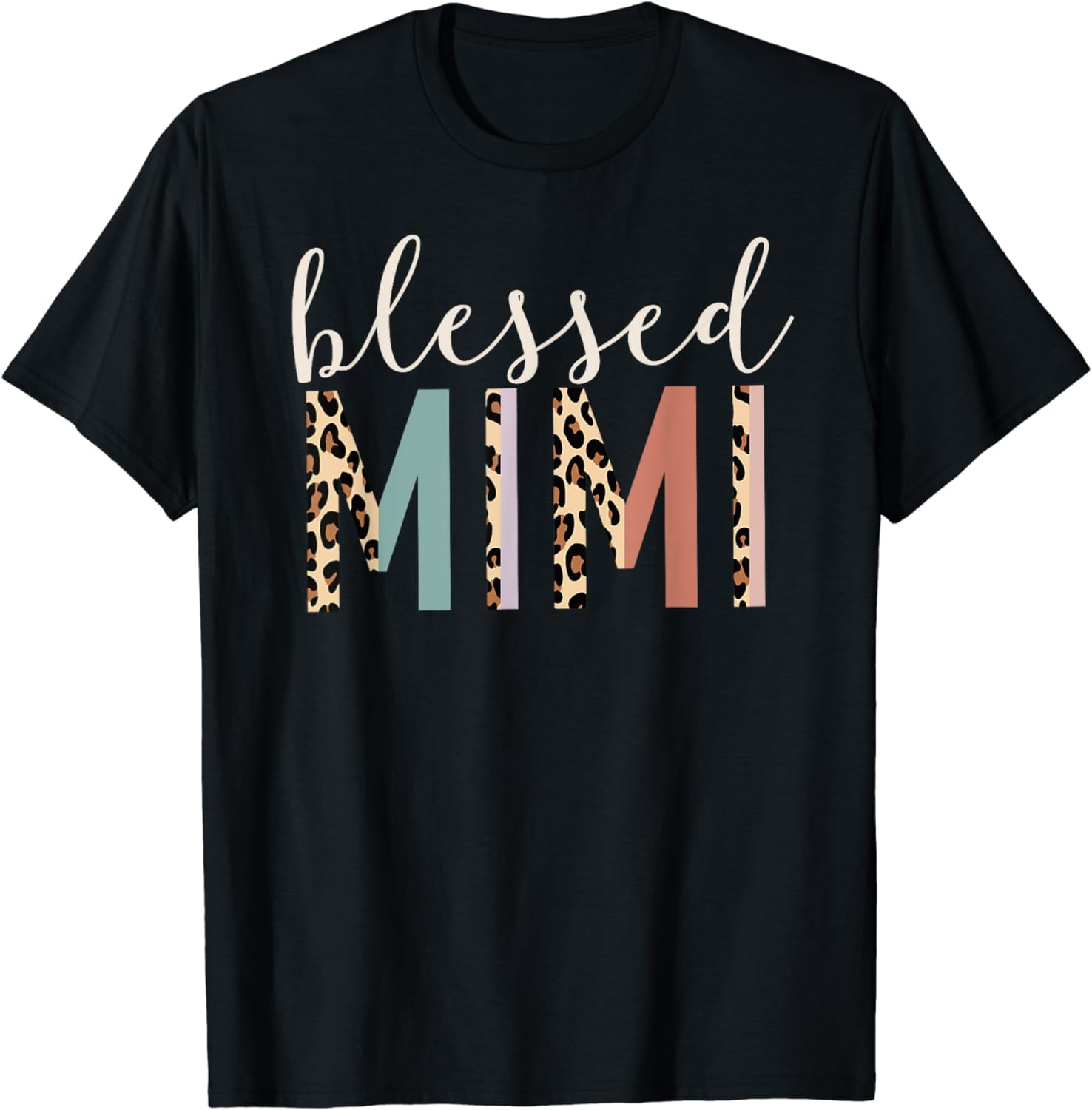 Blessed Mimi Cute Leopard Print T-Shirt - Walmart.com