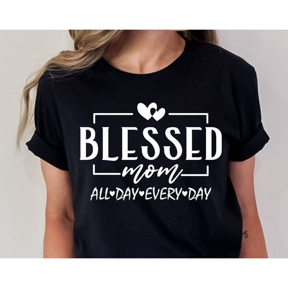 Blessed Mom T-Shirt, - Walmart.com