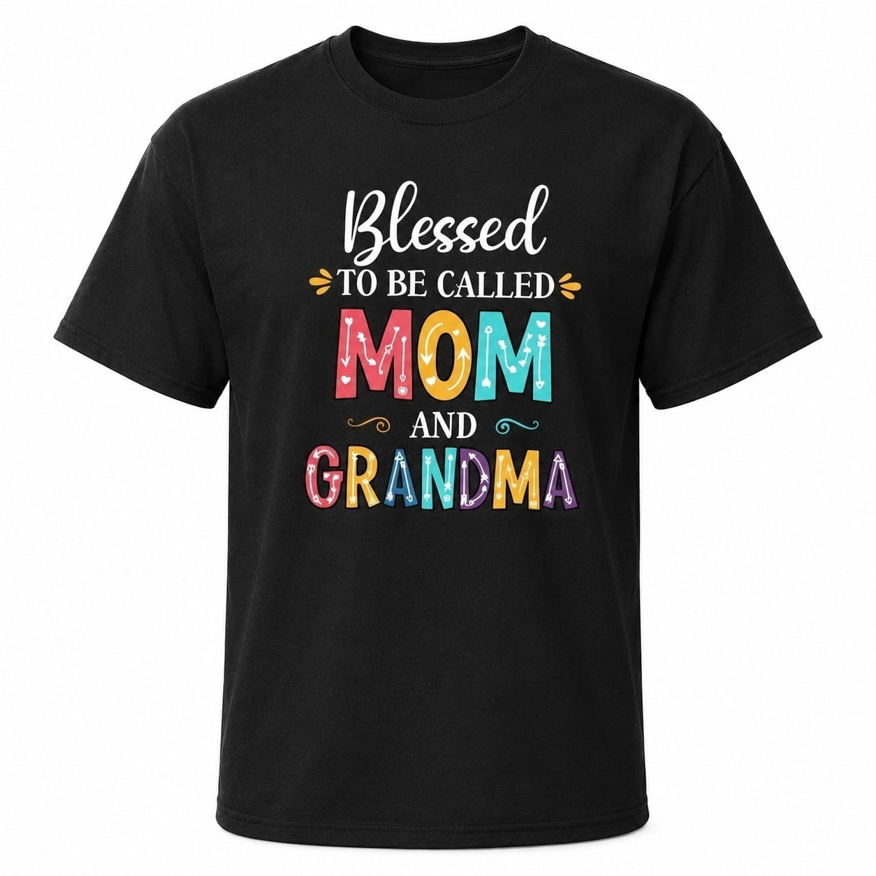 Blessed Mom and Grandma Graphic T-Shirt, Unisex Classic Fit Short ...
