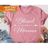 Blessed Momma Shirt Momma Shirt Blessed Mom Shirt Mothers Day Shirt Mom ...