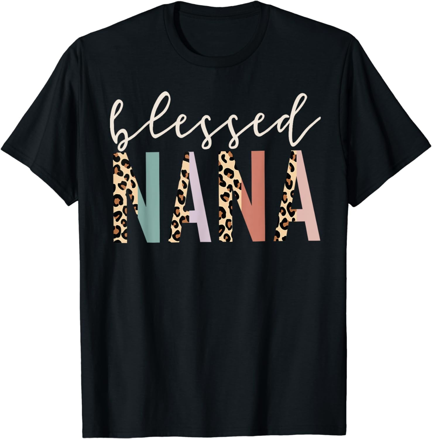 Blessed Nana Cute Leopard Print T-Shirt - Walmart.com