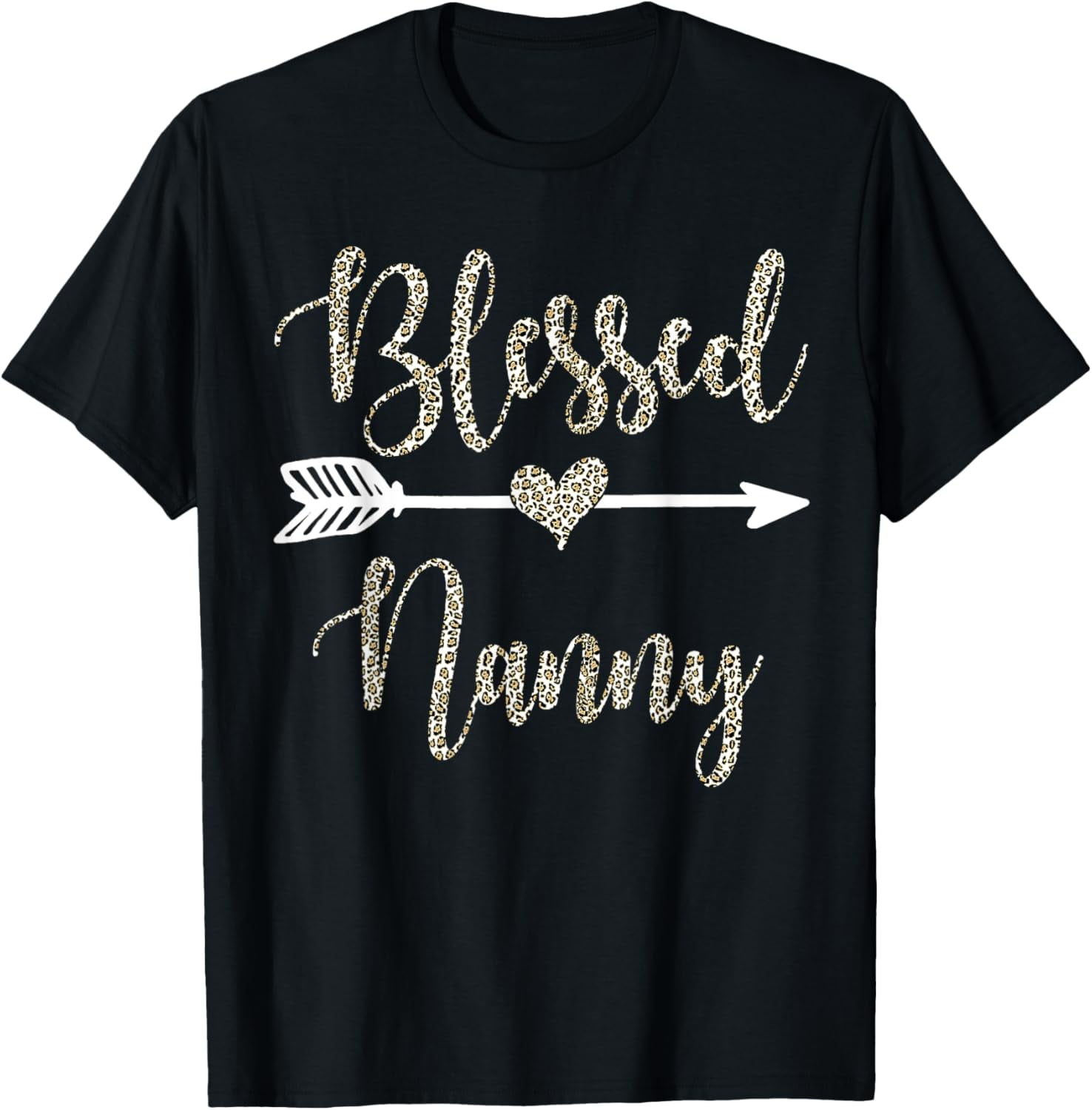 Blessed Nanny Mother’s Day 2024 Grandma Leopard Women T-Shirt - Walmart.com
