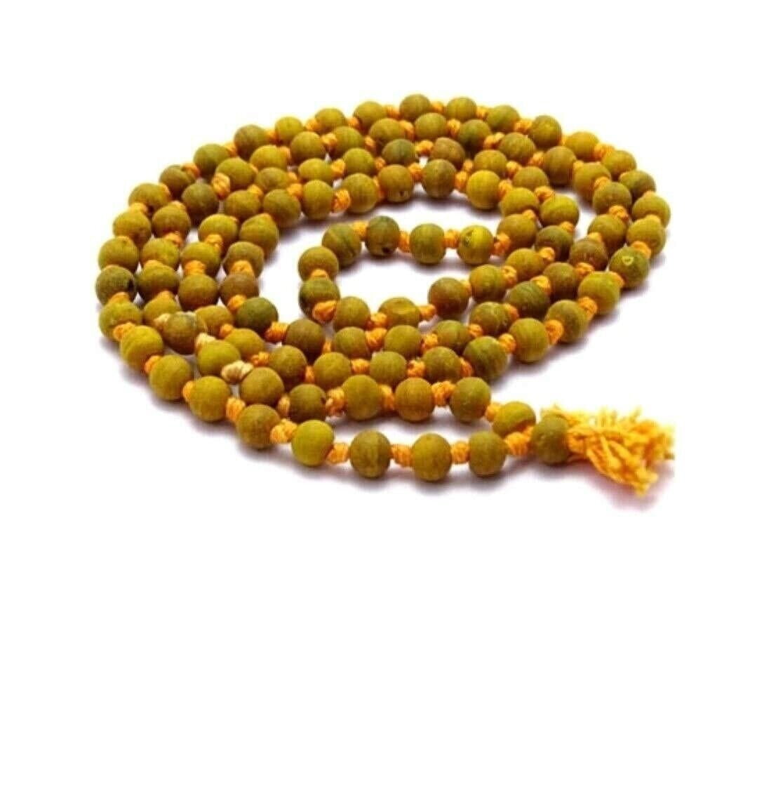 Blessed Natural Handmade Turmeric Haldi Jaap Mala Chanting Mala For ...