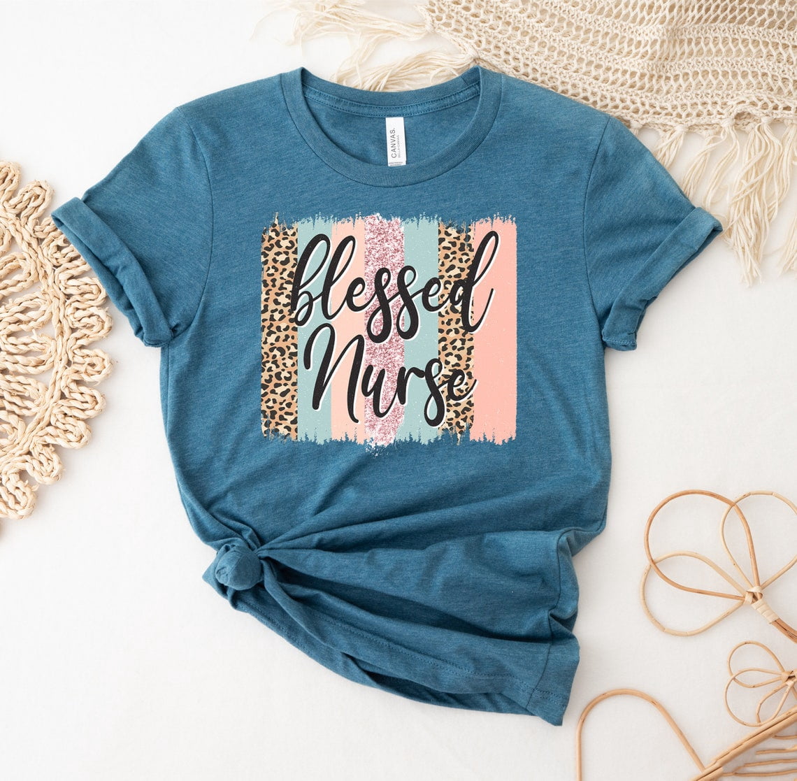 Blessed Nurse T-Shirt, Season Shirt, School Nursery Tee, Nurse Life ...
