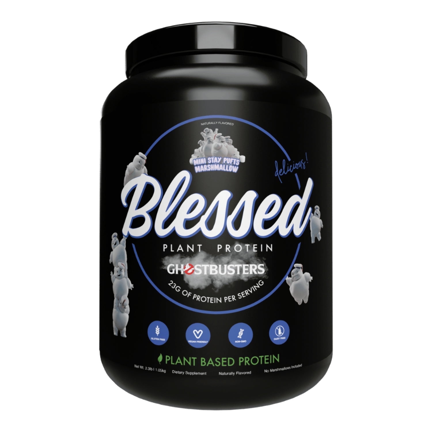 Blessed Ghostbusters Vegan Protein Powder, Plant-Based Meal Replacement ...