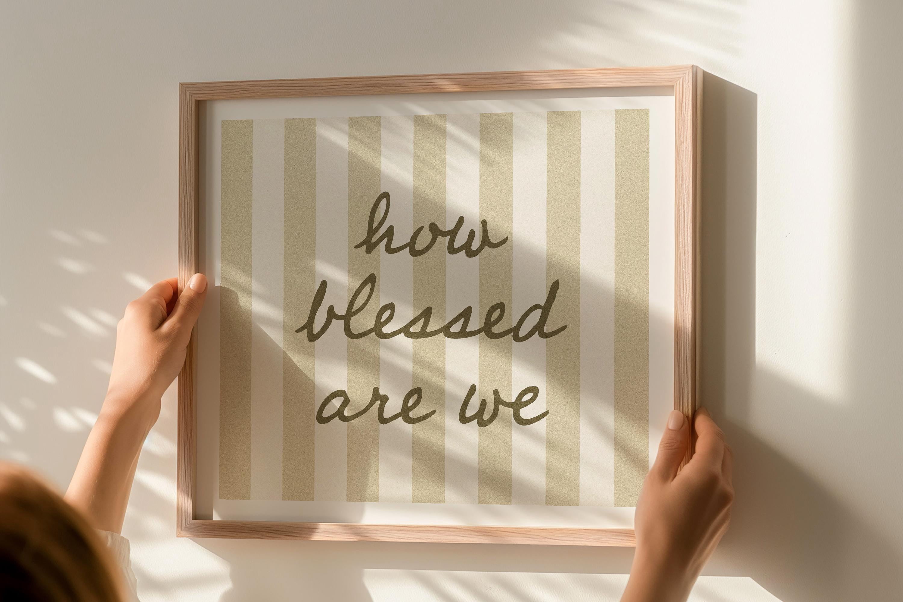 How Blessed Are We Poster - Christian Wall Art, Jesus Print Horizontal ...