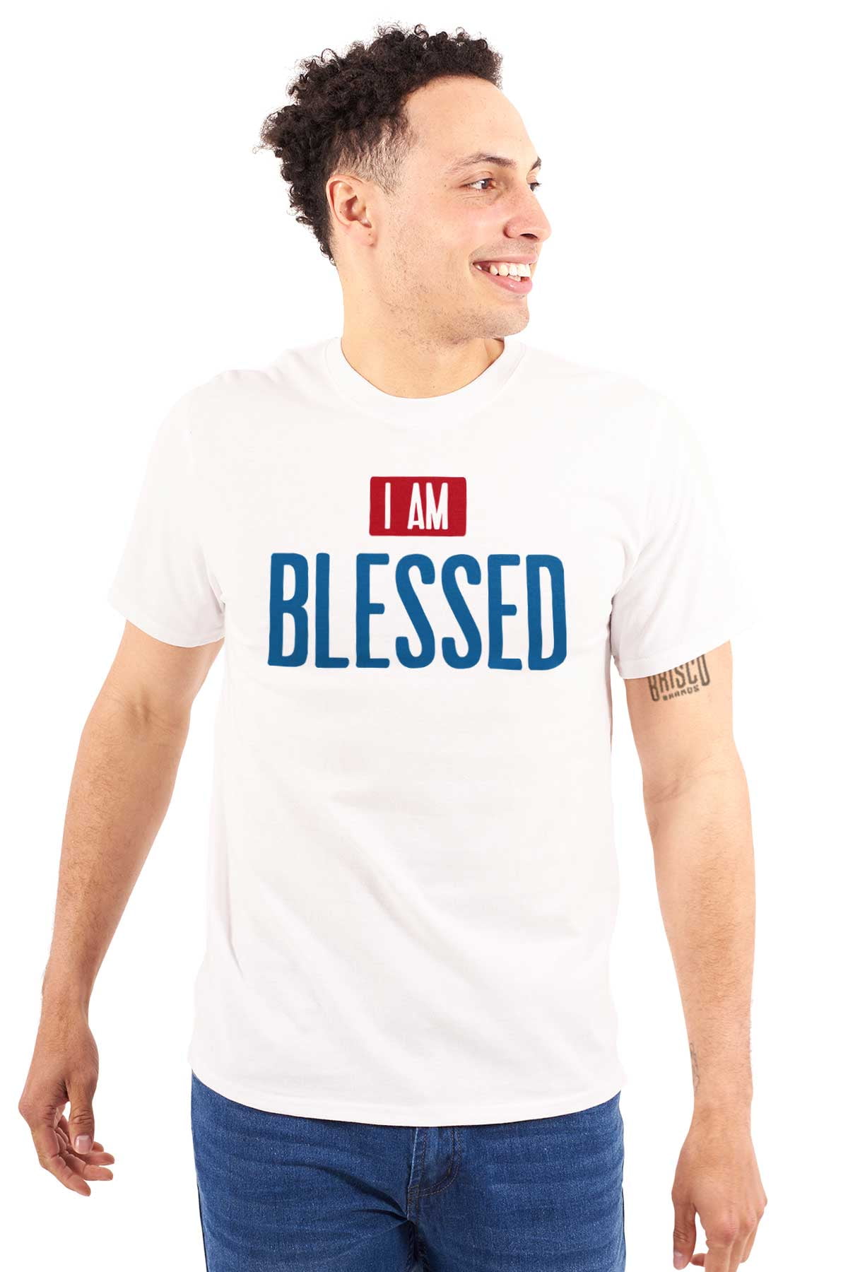 Blessed Religious Love Jesus Christ Men's Graphic T Shirt Tees Brisco ...