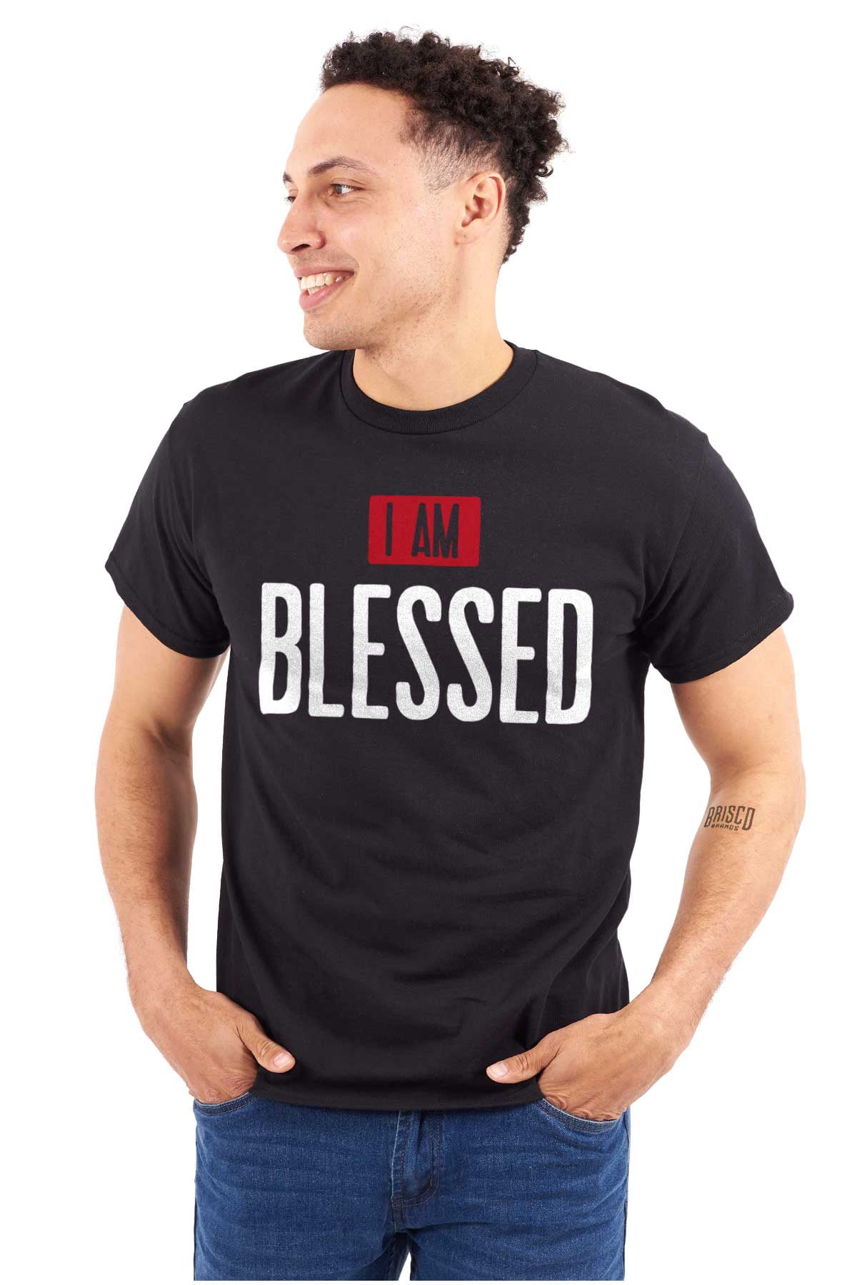 Blessed Religious Love Jesus Christ Men's Graphic T Shirt Tees Brisco ...