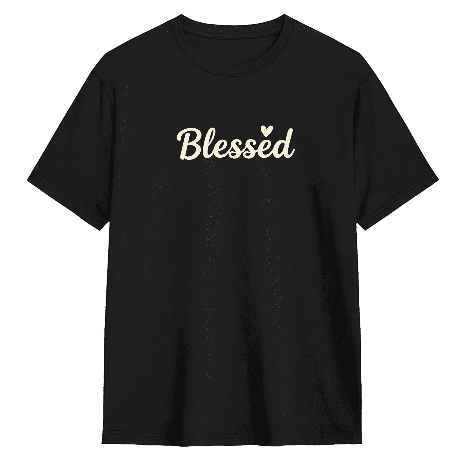 Blessed Script Font Vintage Graphic Tee for Men and Women, Witty Party ...