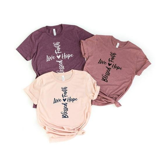 Blessed Shirt,Christian Shirt,Christian Quote Shirt,Faith Cross Shirt ...