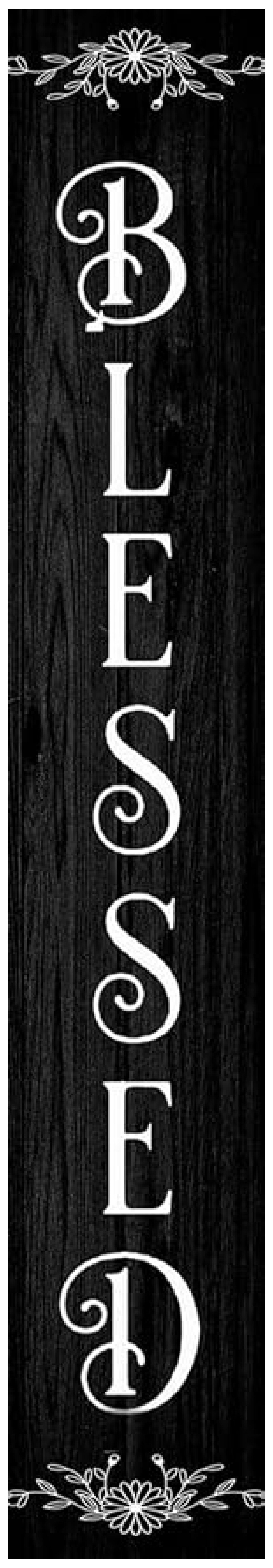 Blessed Sign for Front Porch Standing Wooden Front Door Sign Blessed ...