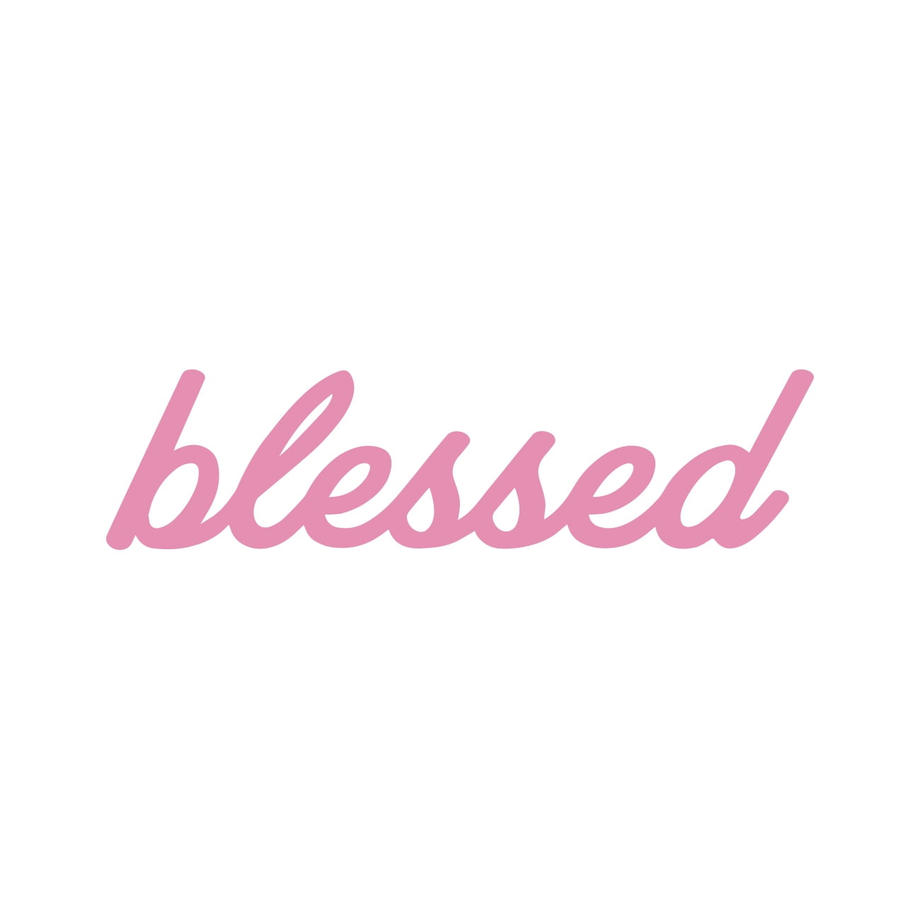 Blessed Sticker Decal Die Cut - Self Adhesive Vinyl - Weatherproof ...