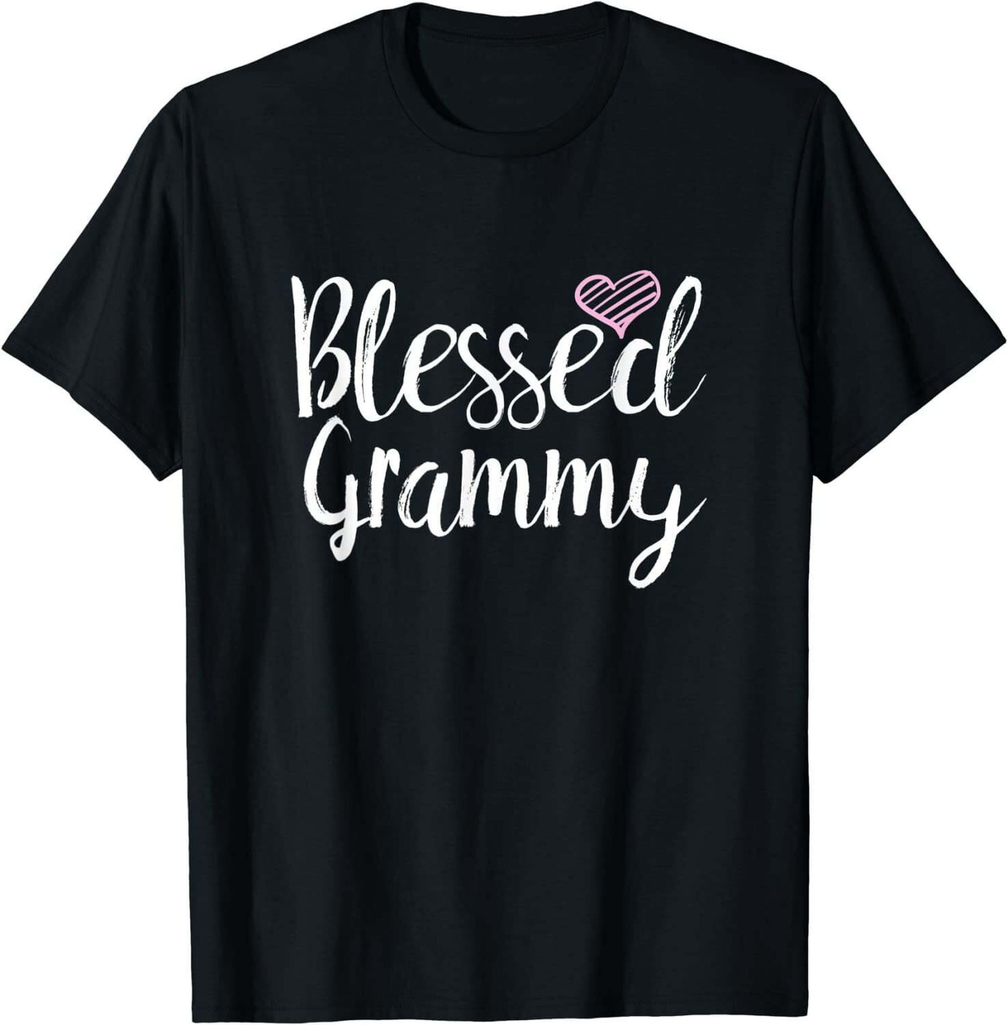 Blessed T-Shirt - grandma Casual Short Sleeve Round Neck Tops - Walmart.com