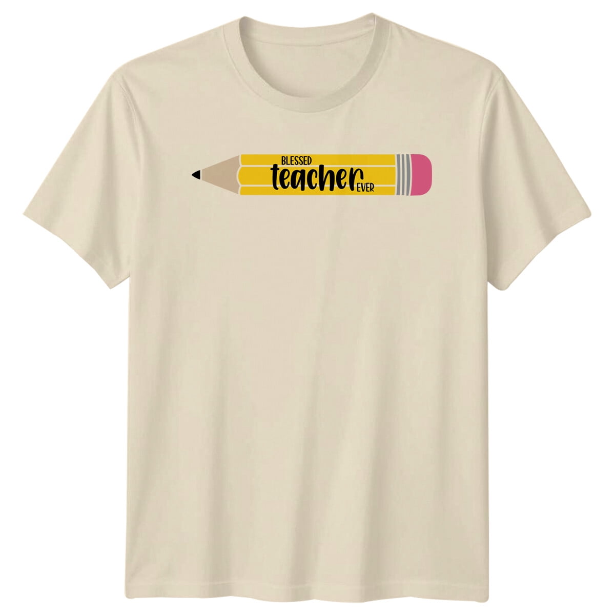 Blessed Teacher Ever Pencil Graphic Design T-Shirt - Walmart.com