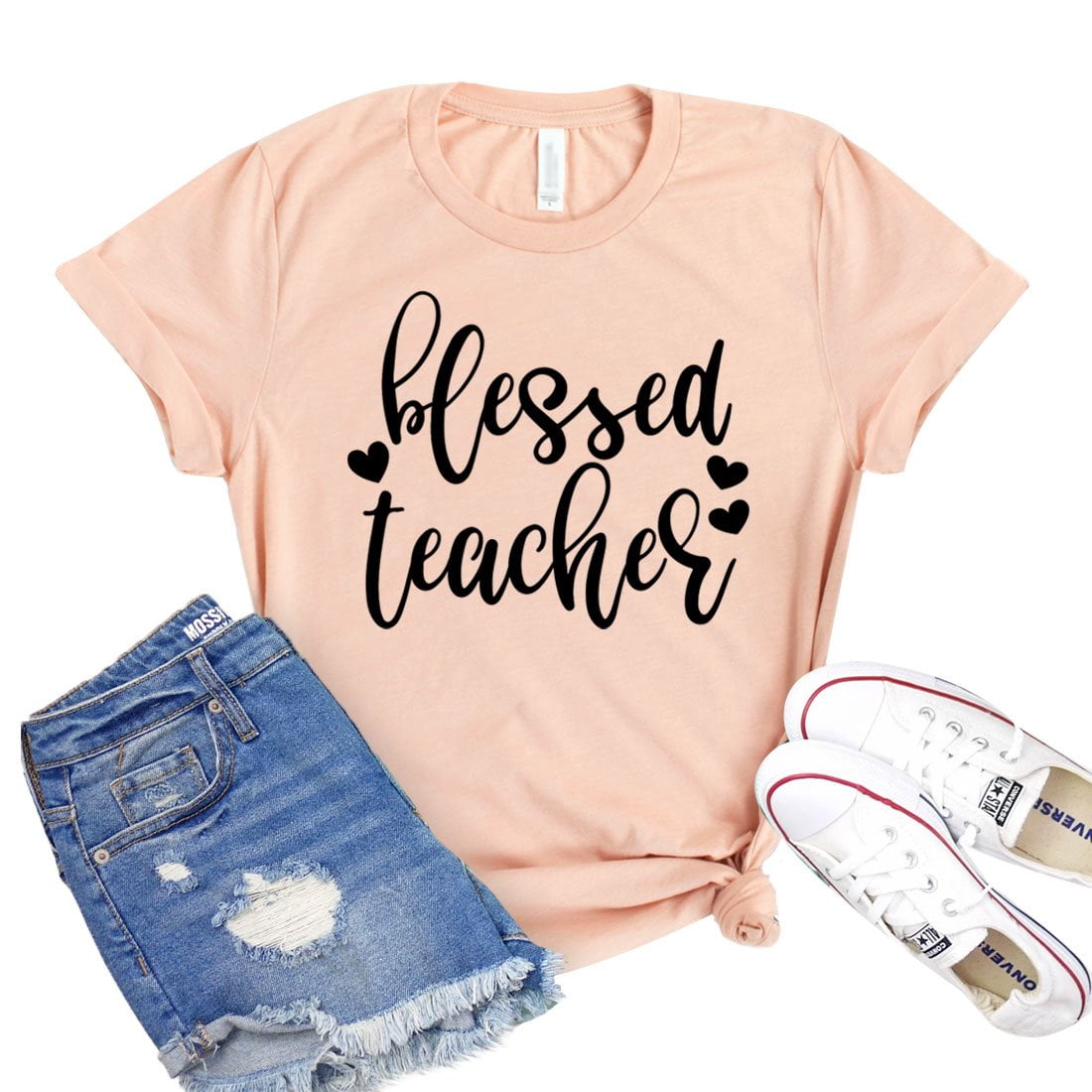 Blessed Teacher T-shirt Women's School Shirt Appreciation Shirts ...