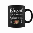 Blessed To Be Called Granny Women Flower Decor Grandma Coffee Mugs ...
