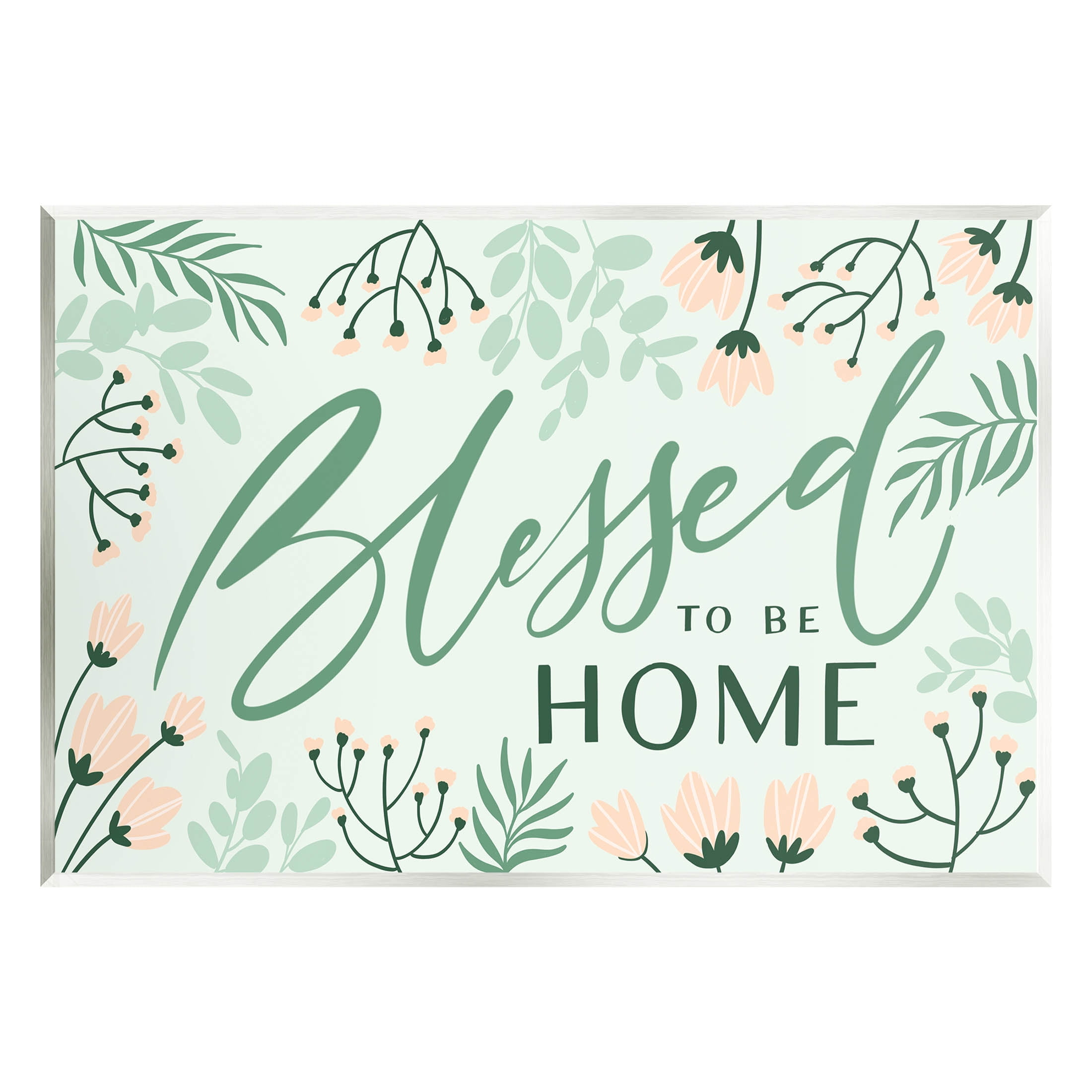 Blessed To Be Home Floral Border Botanical & Floral Graphic Art ...