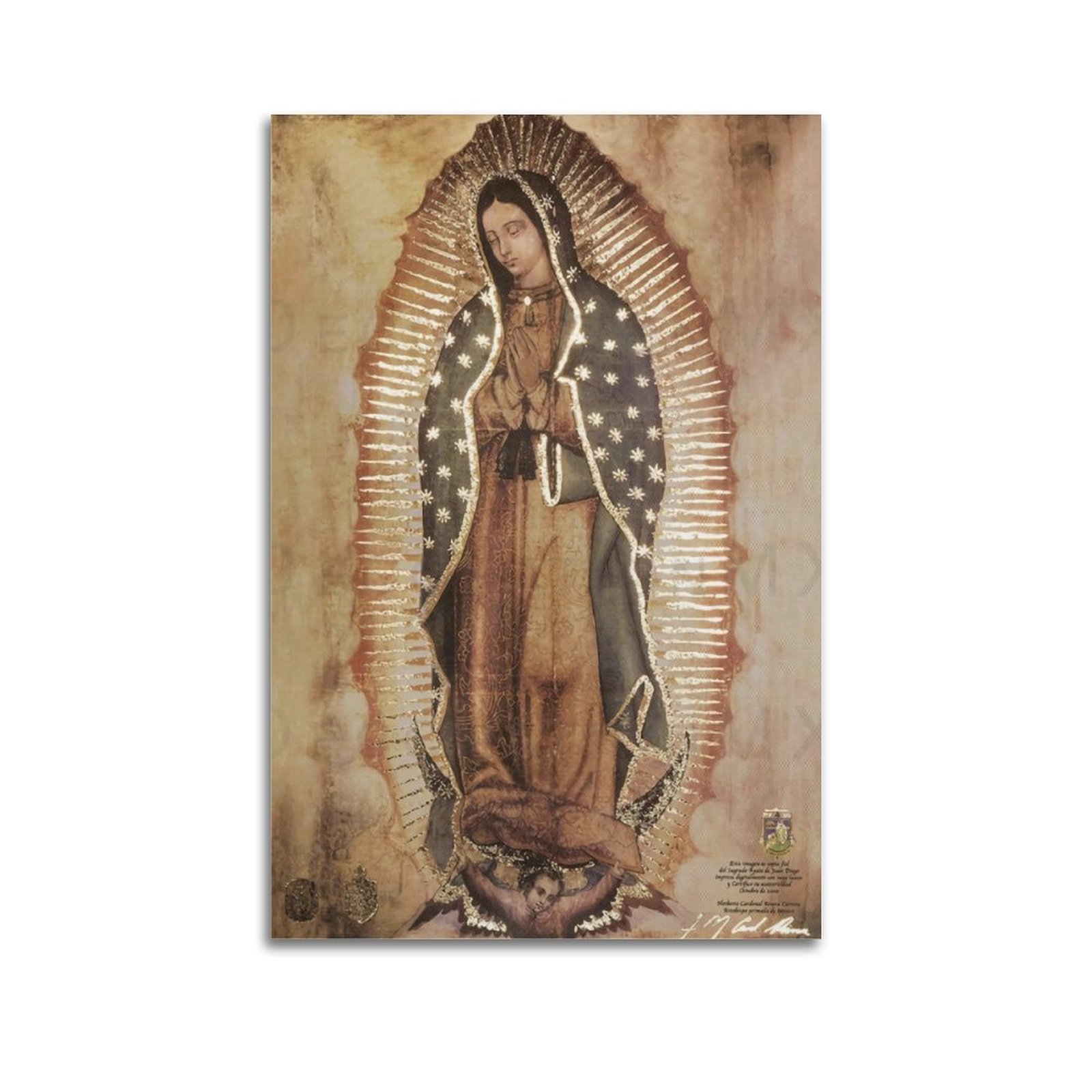 Blessed Virgin Mary Our Lady Of Guadalupe Venerated Religious Symbol ...
