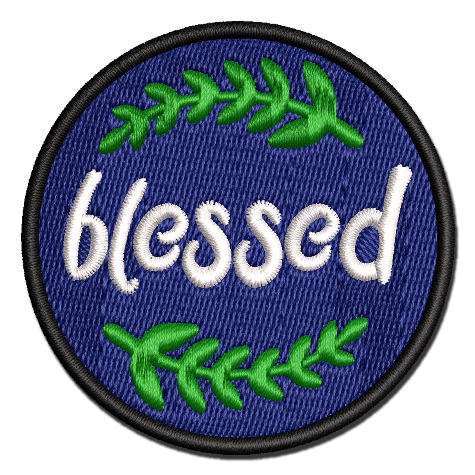 Blessed Wheat Strands Applique Multi-Color Embroidered Iron-On Patch ...