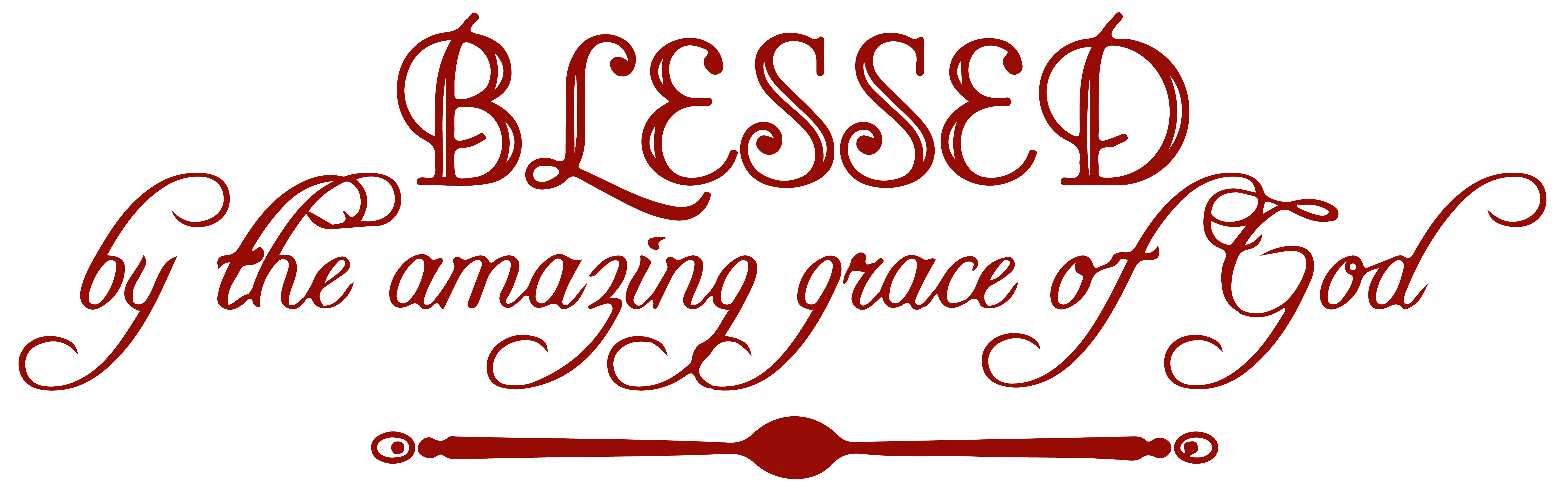 Blessed by the amazing grace of God Vinyl Decal Sticker Quote - Small ...