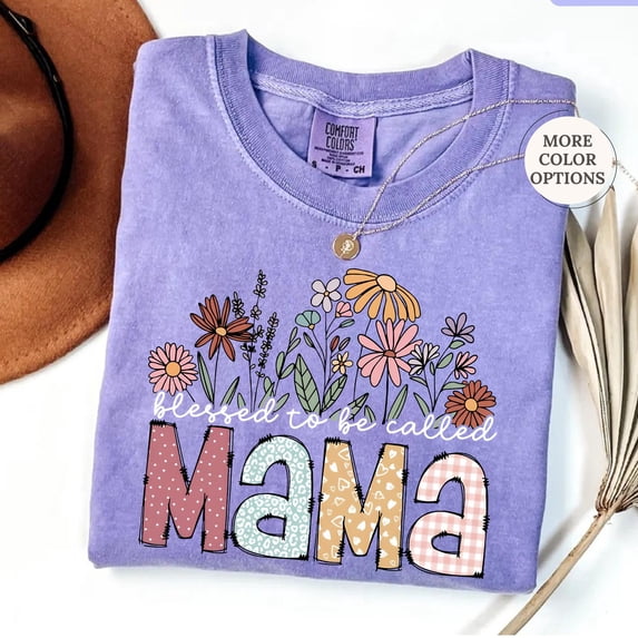 Blessed to Be Called Mama Shirt Grandma Tshirt Motheramp39s Day Gift ...