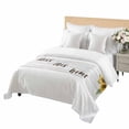 Blesses This Home Bed Runner Queen Size Sunflower Floral White Wood ...