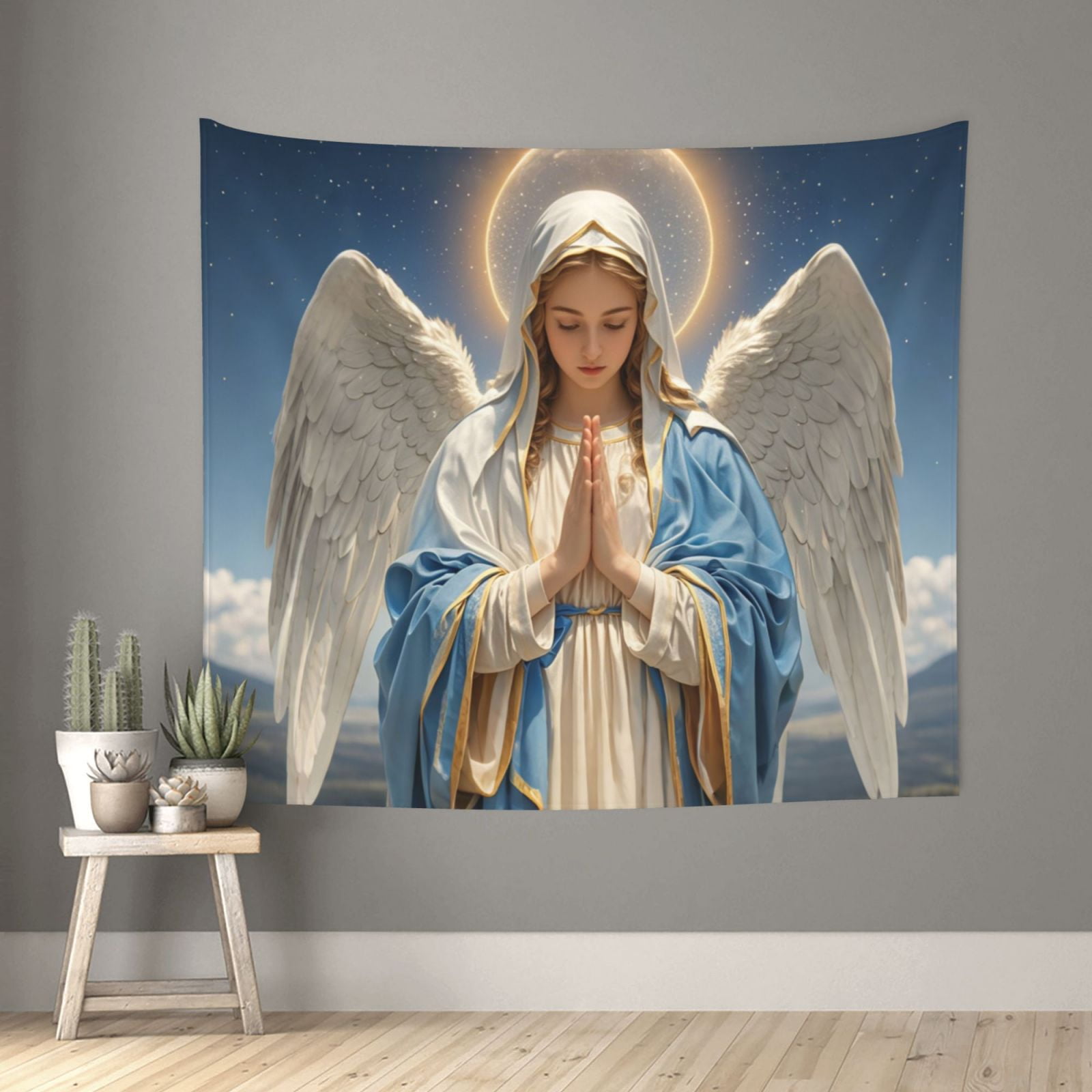 Blessing Angel Tapestry, Wall Tapestries Tapestry Wall Hanging Vintage ...
