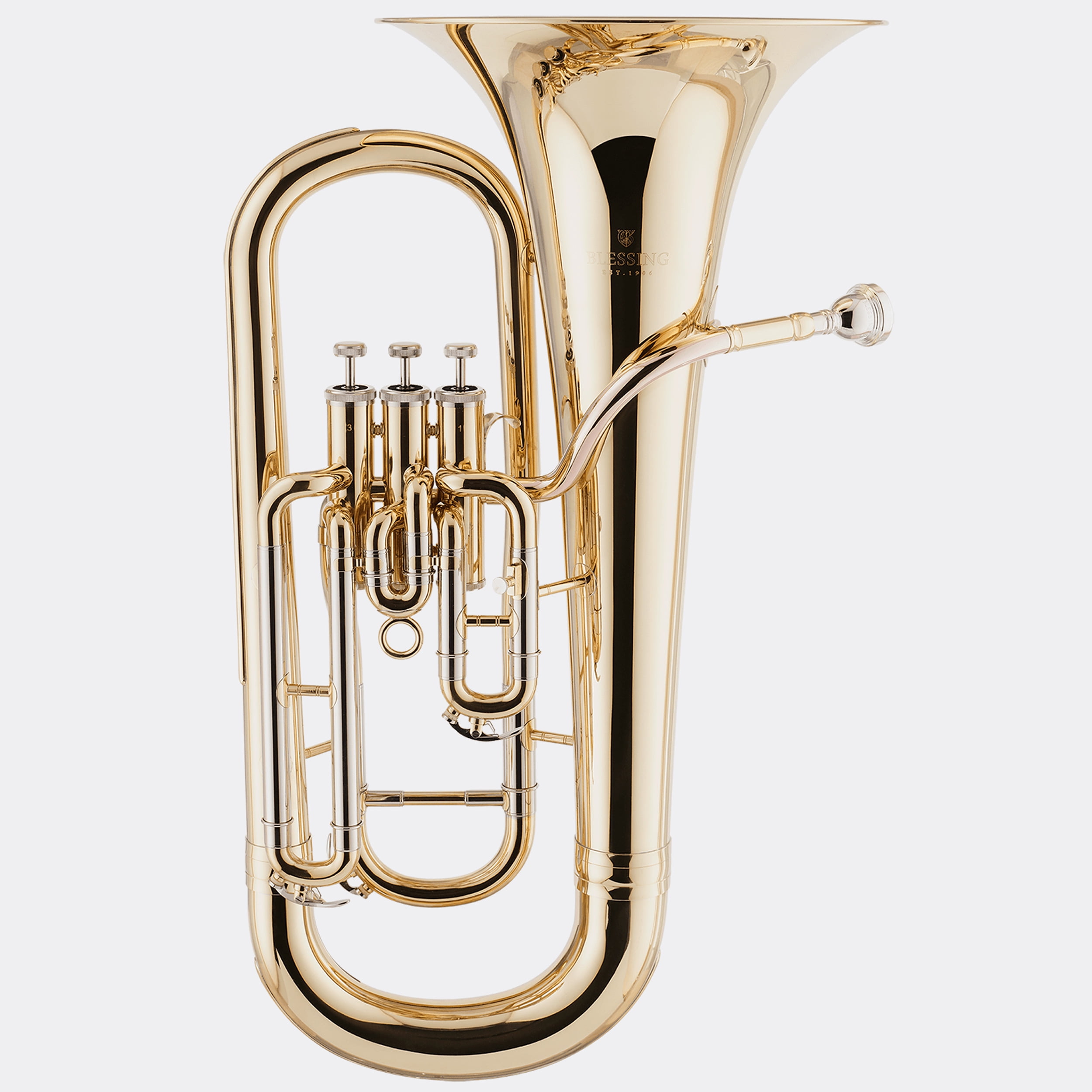 Blessing Standard 3-Valve Euphonium Top Action, Upright Bell, 4/4 ...