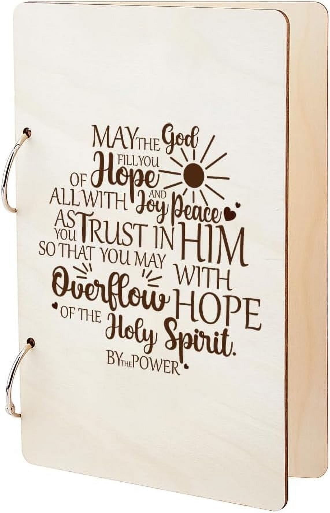 Blessing Text Greeting Card Organizer May the God of Hope Fill You with ...
