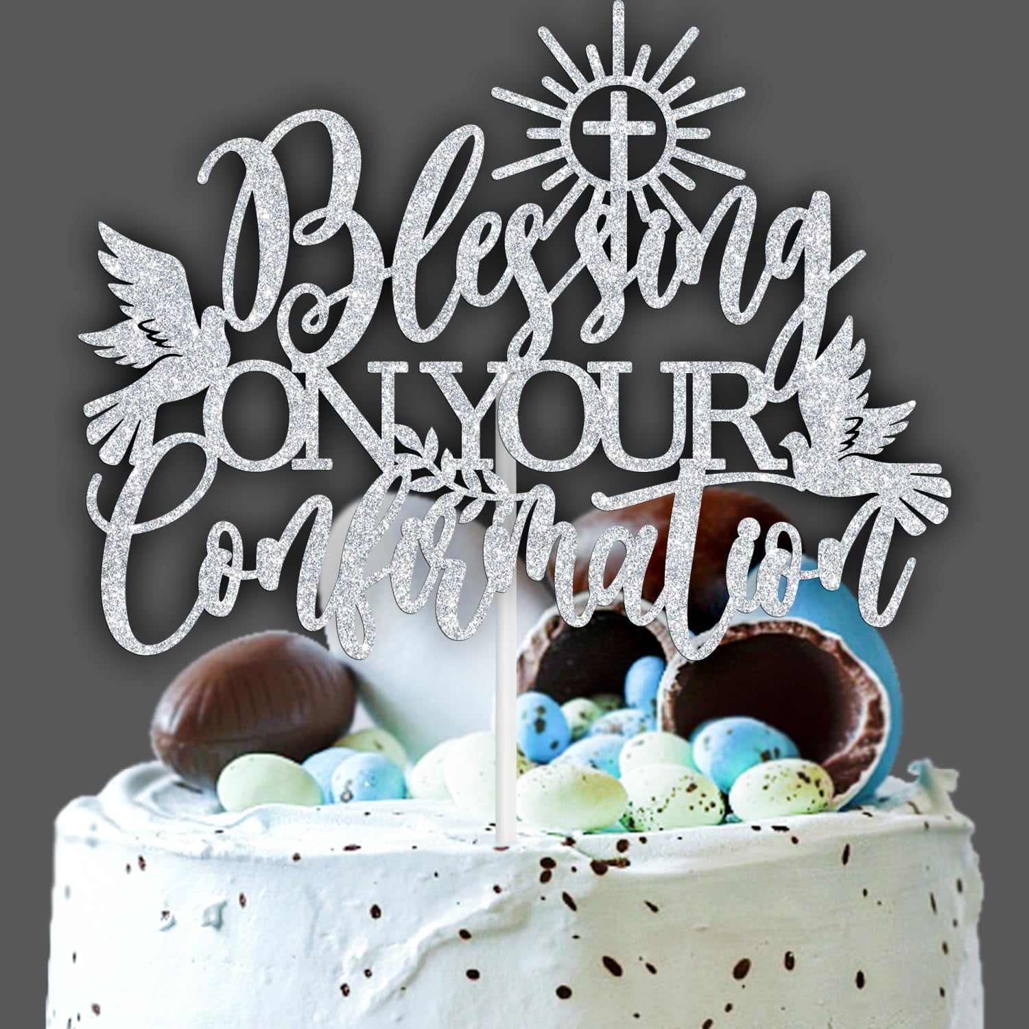 Blessing On YourITSC Confirmation Cake Topper, My Baptism/God Bless ...