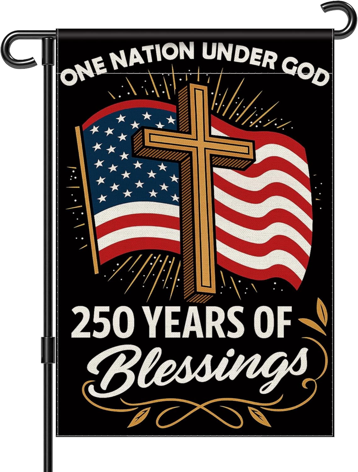 Blessings America 250 Years Garden Flag, 250 Anniversary USA Flag ...