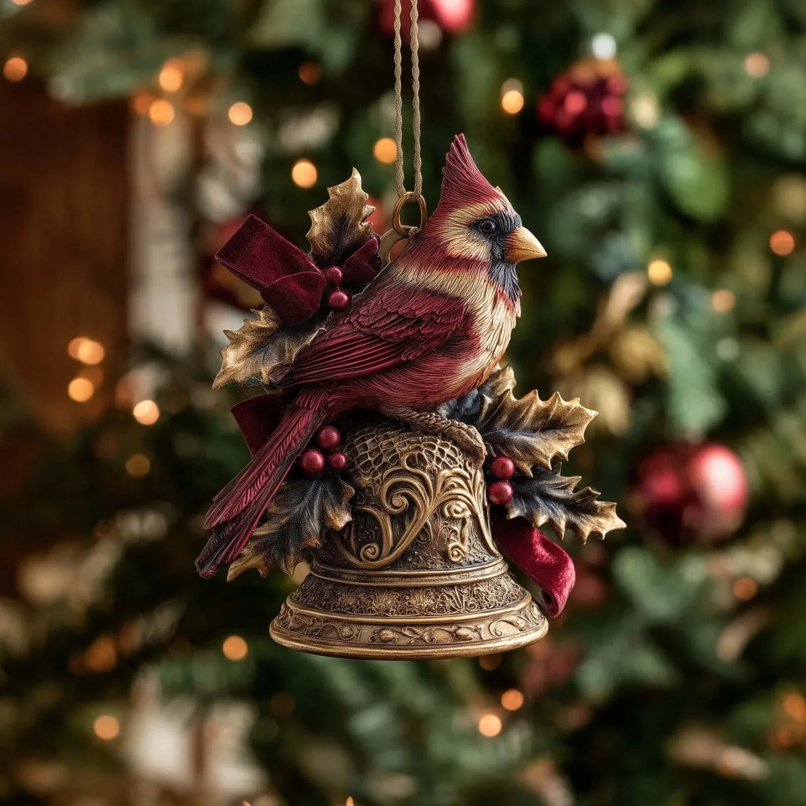 Blessings Bell Christmas Ornament - Hand-Painted Rust-Resistant Metal ...