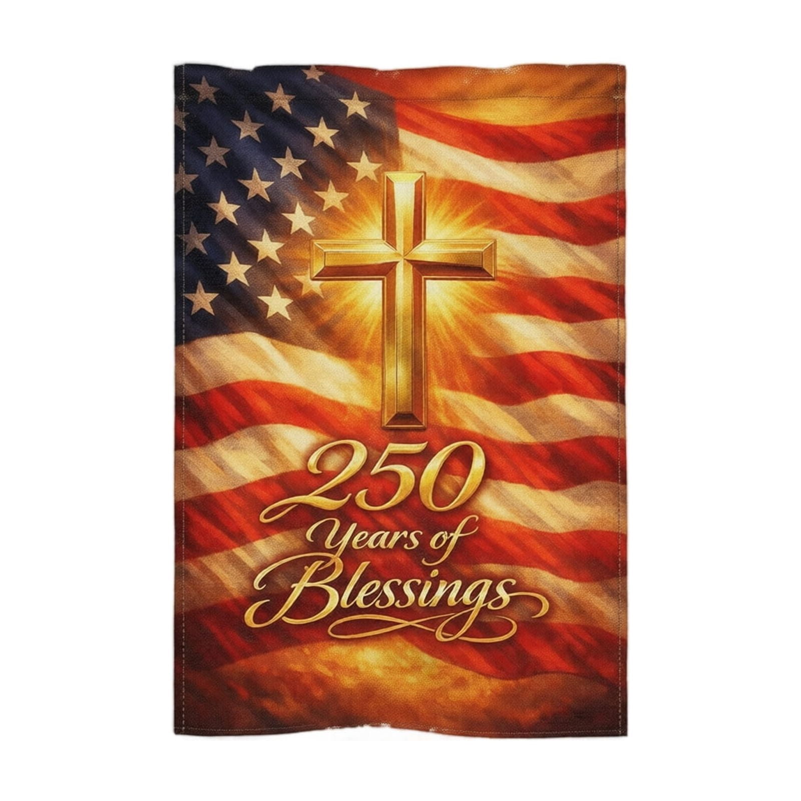 Blessings Garden Flag Double Sided Patriotic Cross Flag House Flags ...