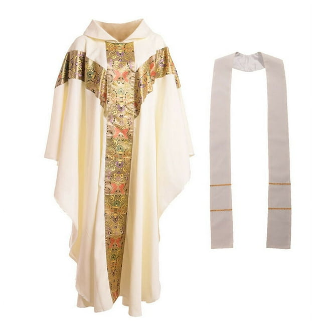 Blessume Church Clergy Vestments Catholic Priest Chasuble with Stole ...
