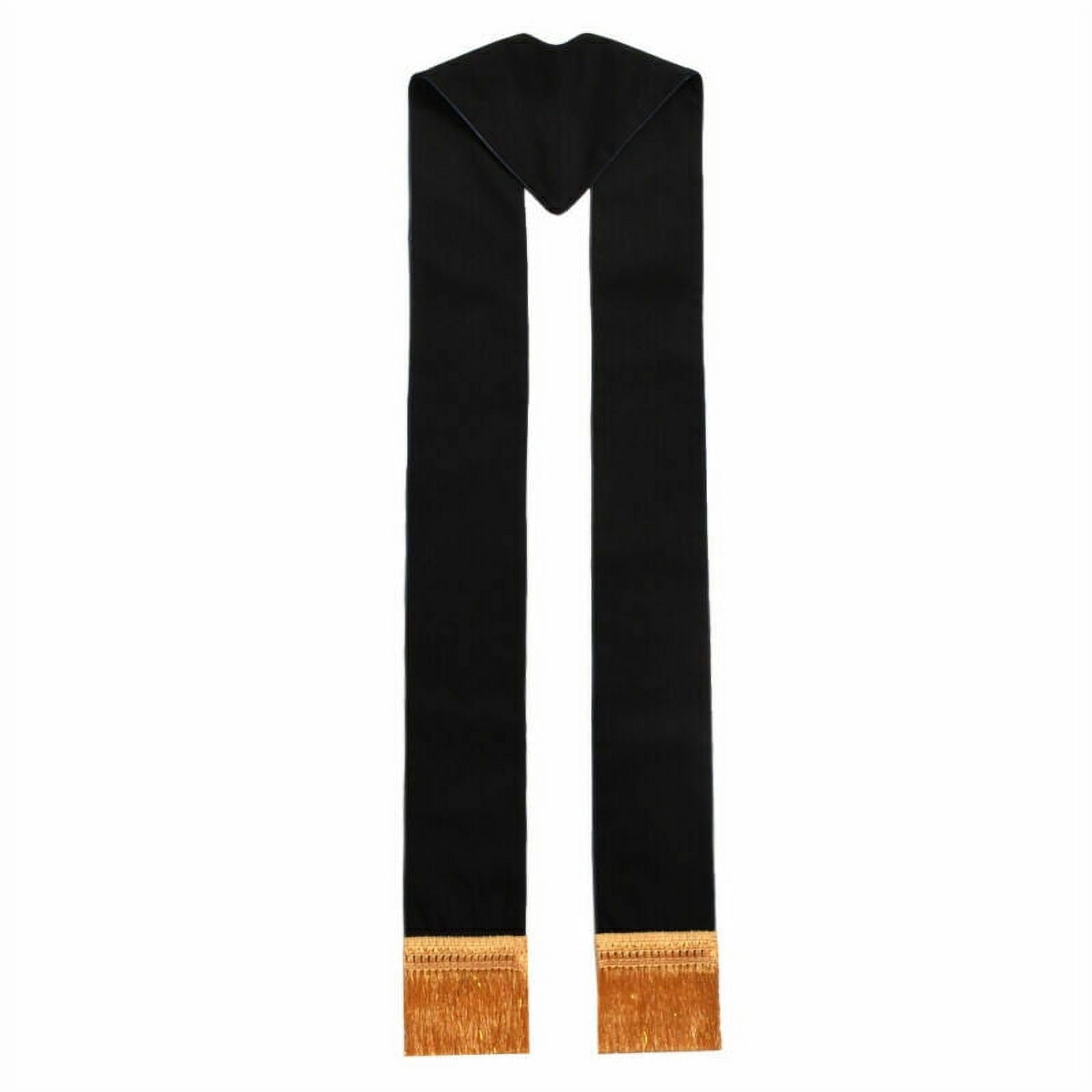 Blessume Clergy Cross Embroidery Black Stole Church Priest Holy Stole 4 ...