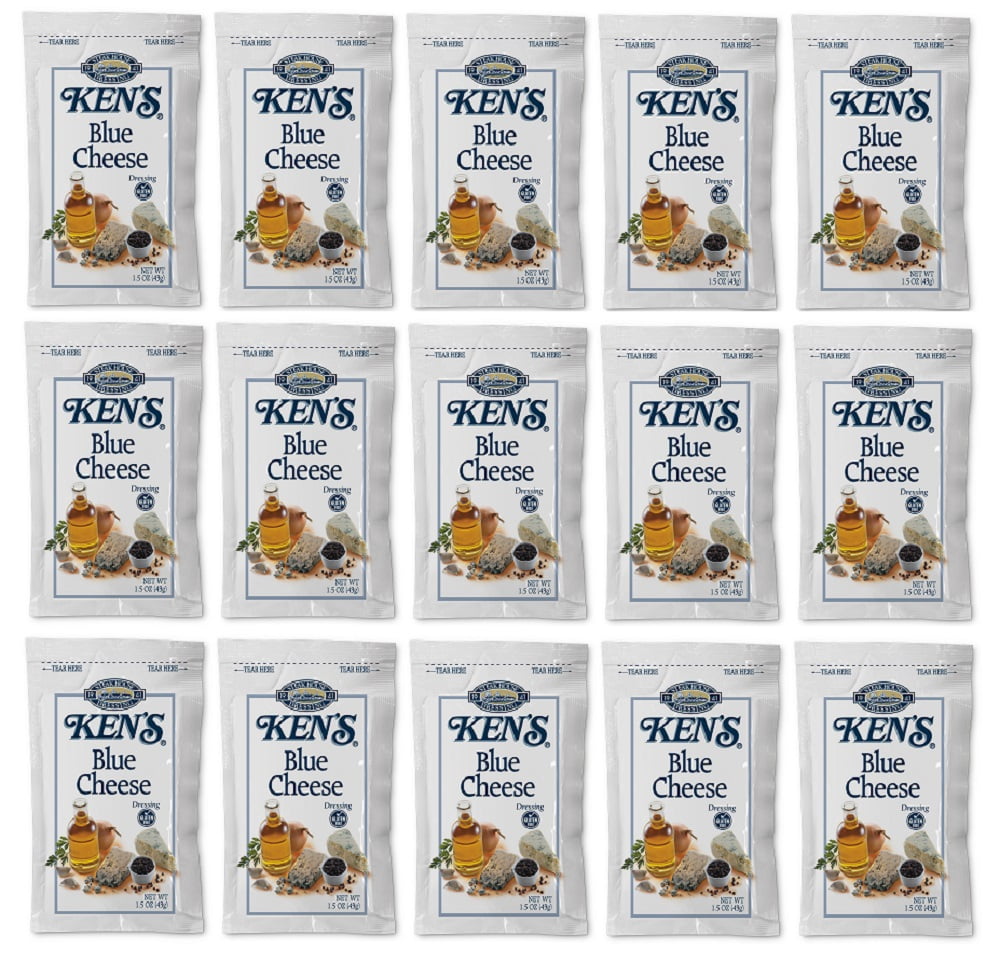 Ken's Bleu Cheese Salad Dressing | 1.5 oz. Packets | 15 Count - Walmart.com
