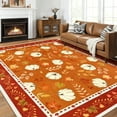 Bleum Cade 5'x7' Fall Area Rugs for Living Room,Pumpkins Rug Ultra Soft ...