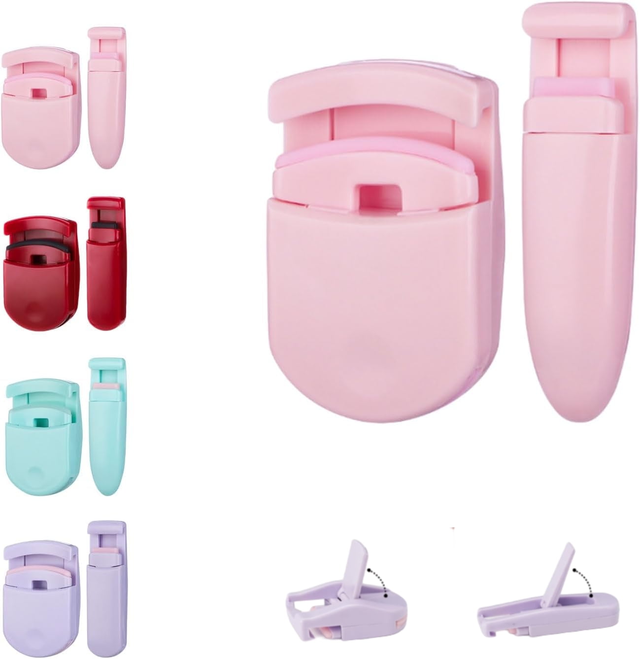 Blevora Eyelash Curler, Mini Travel Eyelash Curler – Portable Compact ...