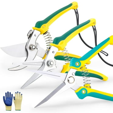 DNA Motoring Heavy Duty Stainless Steel Micro-Tip Pruning Snip Set ...