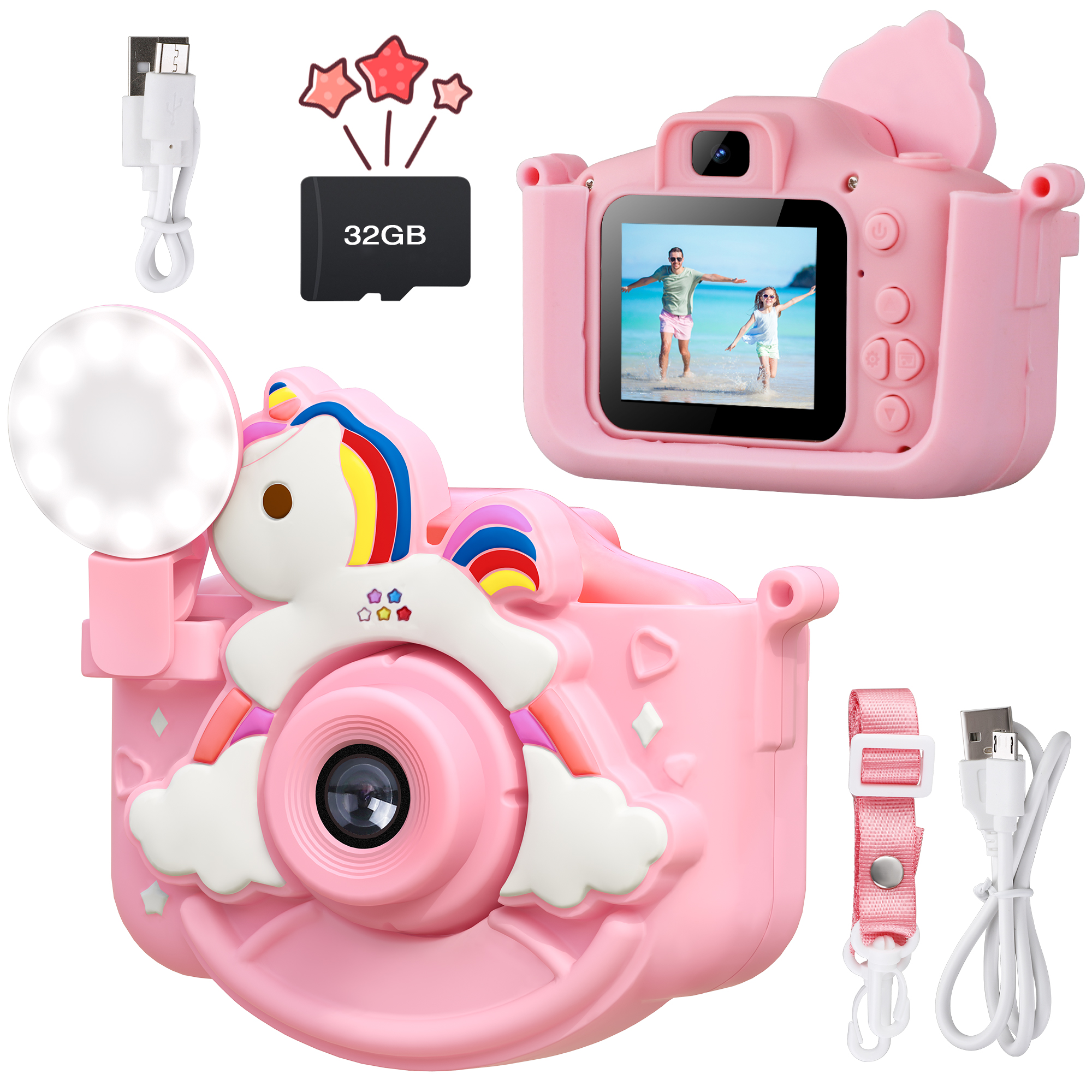 Amerteer Kids Camera,13MP 1080P Children Digital Cameras for Boys Girls ...