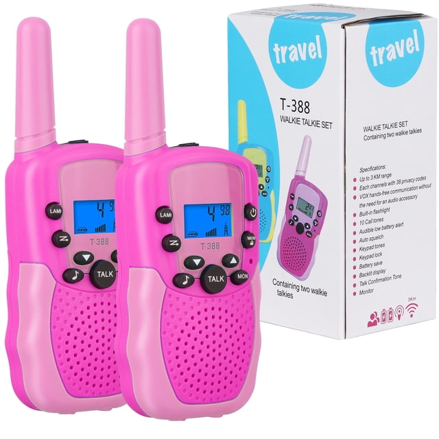 Blibly Family Cute Toys: Real Child Walkie Talkies, Long Range 2 Pack 2 ...