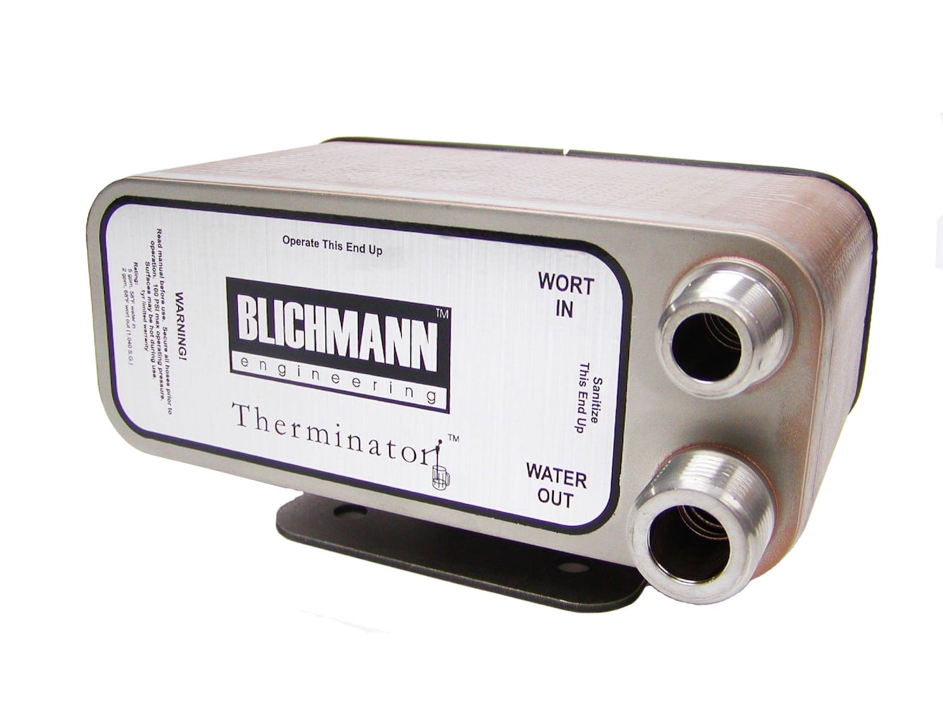 Blichmann Therminator Wort Chiller, Stainless Steel, Compact, 40 Plates ...