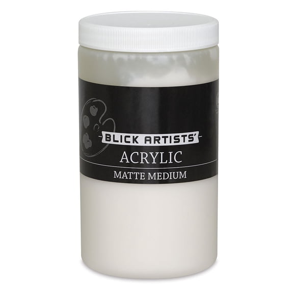 Blick Artists Acrylic Medium - Blick Acrylic Medium, Matte, 32 oz ...